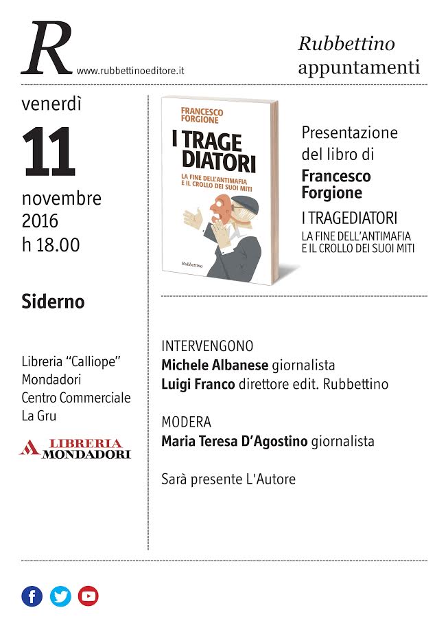 Siderno, venerdì Francesco Forgione presenta "I Tragediatori" - Ciavula