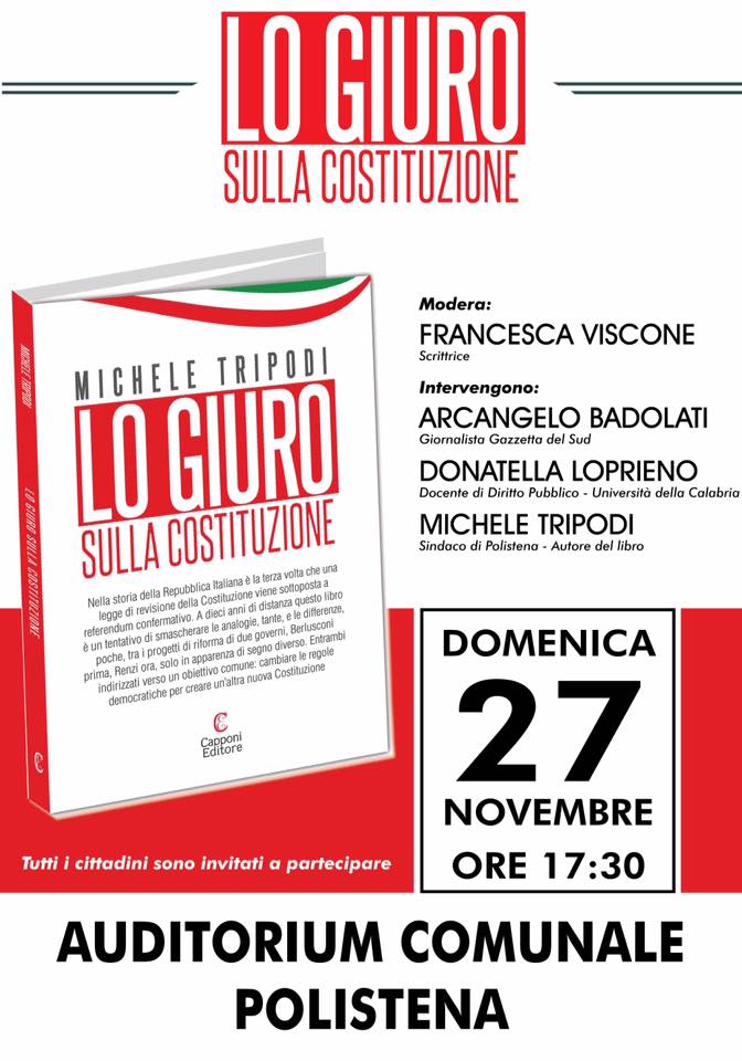 Presentazione del libro "Lo giuro sulla Costituzione" a Polistena - Ciavula