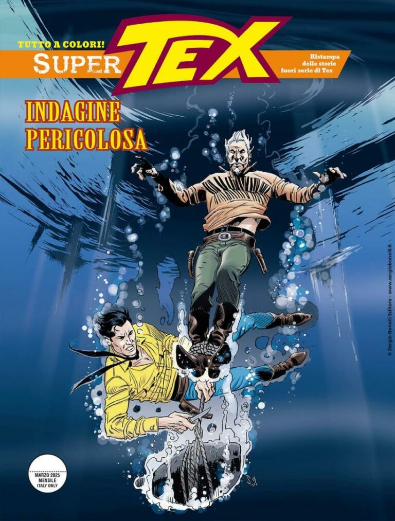 In edicola la ristampa a colori di Super Tex “Indagine pericolosa ...